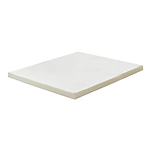 Spring Coil 2-Inch High Density Foam Topper,Adds Comfort to Mattress, Queen Size, Off White