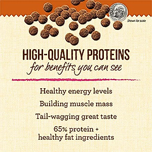 Merrick Lil' Plates Small Breed Dog Food, Grain Free Real Texas Beef and Sweet Potato with Raw Bites Recipe, Small Dog Food - 4 lb. Bag