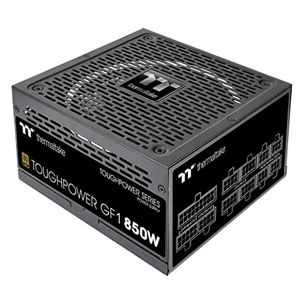 Thermaltake Toughpower GF1 850W 80+ Gold SLI/ CrossFire Ready Ultra Quiet 140mm Hydraulic Bearing Smart Zero Fan Full Modular Power Supply 10 Year Warranty PS-TPD-0850FNFAGU-1