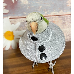 Adjustable Recovery Bird Cone Collar, Elizabeth Protective Collar, Safe and Practical Neck Sleeve for Preventing Bite and Licking Wound Healing with Snap Fastener Random Color (Large)