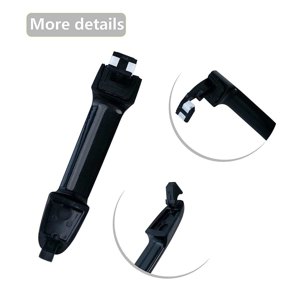 YMHHefy Door Handle Compatible for Hyundai Sonata 2005 2006 2007 2008 2009 2010 82651-3K000 826513K000 Outside Exterior Black Front Driver Passenger Side Rear Left Right 4Pcs