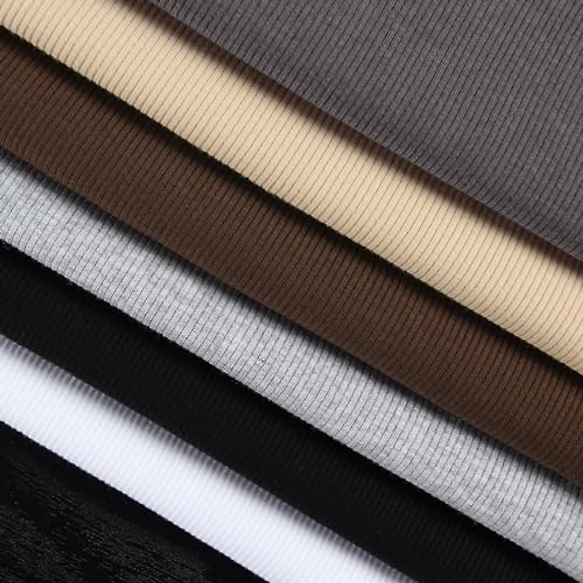 GEMBERA Womens Sleeveless Racerback High Neck Basic Ribbed Knit Fitted Tank Top Black S