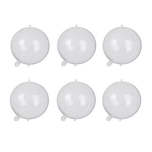 4D Clear Transparent Balloon 10 inch Mylar Helium Foil Balloon for Birthday Wedding Baby Shower Party Favor Supplies, Pack of 20