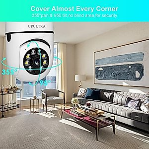 light bulb Security Camera Wireless 1080P, PTZ E27 360 Degree Panoramic Wireless Connector with WiFi,Smart Motion Detection and Alarm,Two Way Audio,Night Vision, Remote Viewing with 64GB Memory Card