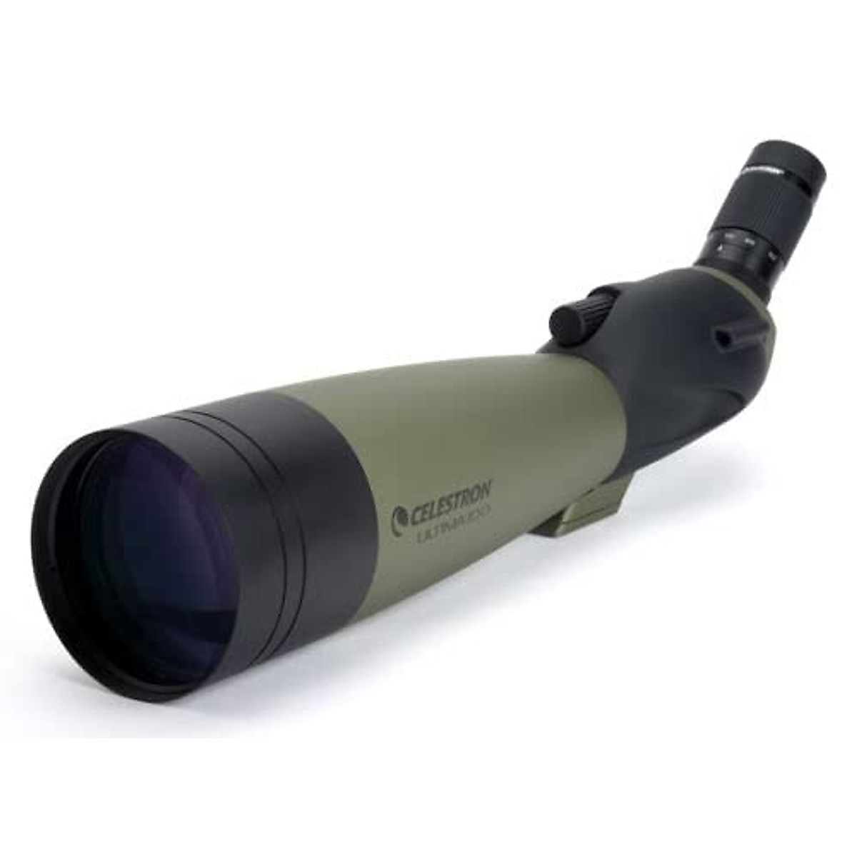 Celestron – Ultima 100 Angled Spotting Scope – 22-66x Zoom Eyepiece – Multi-coated Optics for Bird Watching, Wildlife, Scenery and Hunting – Waterproof & Fogproof– includes Soft Carrying Case