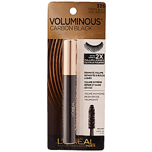 L’Oreal Paris Makeup Voluminous Original Volume Building Mascara, Carbon Black, 0.26 Fl Oz