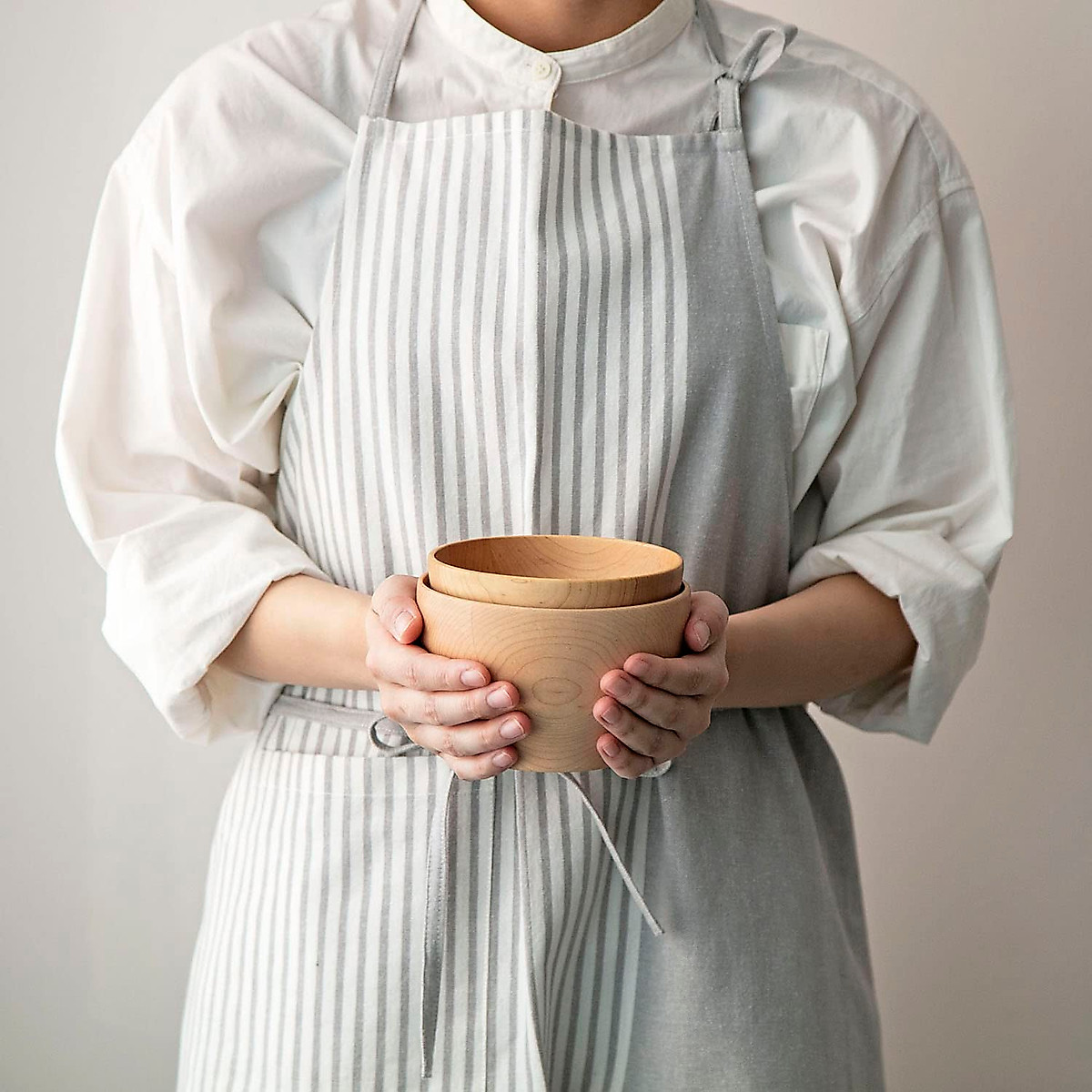 365methods Natural Wood Maple Rice Bowl, Bowl, M, 5.5 inches (14 cm)