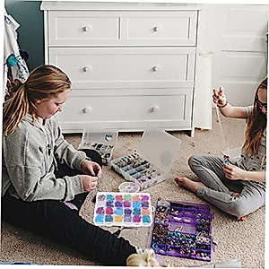 COHEALI 1 Set Hand Beaded Gasket Kit Bulk Jewelry Large Hole Glass Beads Loose Beads Bracelet Bead Kit Beads for Jewelry Making Glass Bracelet Making Beads DIY Craft Beads Kit DIY Supplies