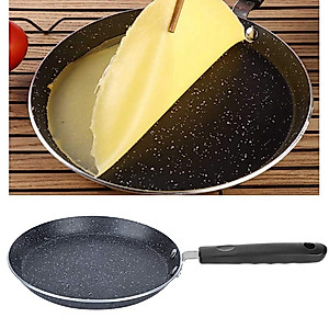 Beufee Frying Pans, Non Stick Mini Induction Pan for Crepes and Pancakes Crepe Pan Fry Pan Egg Pan Omelet Pans for Home Restaurant Kitchen(M)