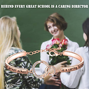 PLITI School Director Gifts Teacher Appreciation Gift Preschool Director Gift Principal Gift, Caring Director 2ring Rg, Medium