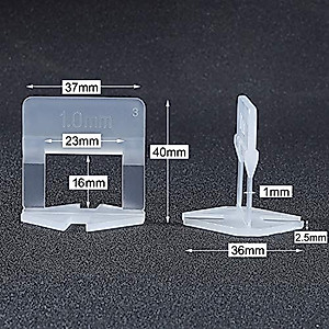 Tile Leveling System Clips - 400 Pcs Clips(1/32" (1mm))