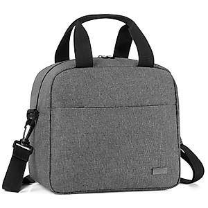 Teamoy Breastmilk Cooler Bag with Ice Pack, Travel Baby Bottle Carrier Tote Bag Fits Up to 6 Large 9 Ounce Bottles, Gray