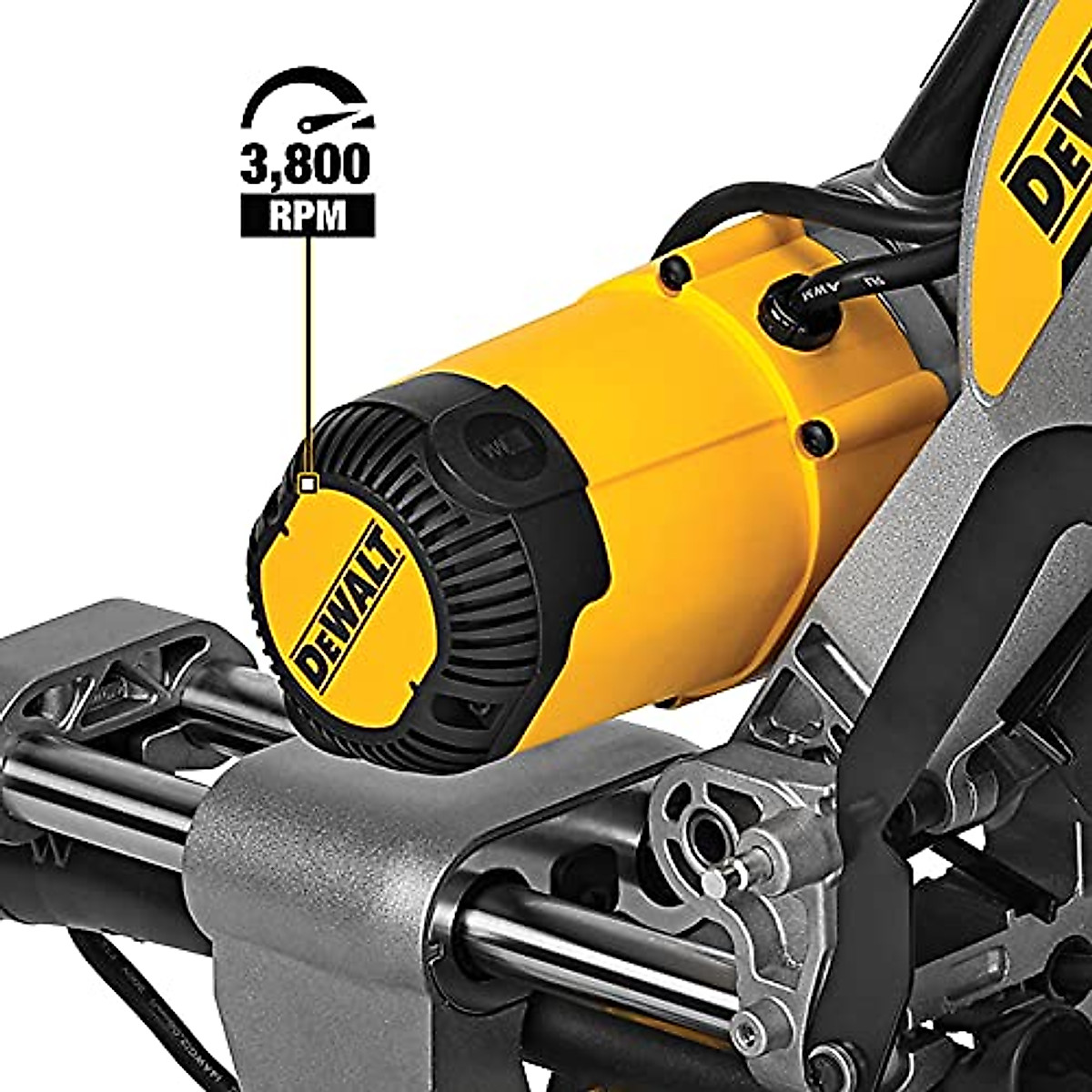DEWALT Miter Saw, 12 Inch Double Bevel Sliding Compound, Stainless Steel Detent Plate with 10 Stops, Cam-Lock Handle, For Quick & Accurate Miter Angles, Corded (DWS779)