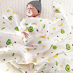 Tinabless Baby Swaddle Blanket, Muslin Swaddle Blankets for Baby Girls & Boys Newborn, Neutral Swaddle Wrap Soft Silky Bamboo Receiving Blanket,Registry & Gift, 47 x 47 inches