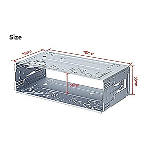 SIZHILE Universal Single Din 1 Din Stereo Radio Replacement Fitting Cage Kit Installation