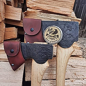 Axe Wax Premium Blade Care - 2oz (60ml) of Quick-Drying Wax for Protecting and Restoring Axes, Knives, EDC, Damascus, San-Mai, Carbon Steel, Gun Stocks, Knife, Wood Cutting board, Leather, and More