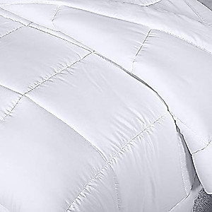 Utopia Bedding All Season Down Alternative Quilted Comforter Full Size- Duvet Insert with Corner Tabs- Machine Washable - Bed Comforter – White