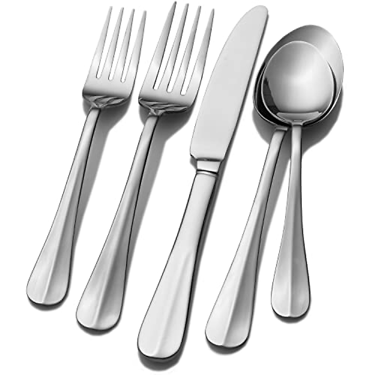Pfaltzgraff Everyday Simplicity 53-Piece Stainless Steel Flatware Set, Service for 8