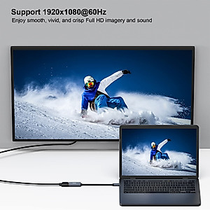 BENFEI Mini DisplayPort to HDMI Adapter, Thunderbolt 2 to HDMI Adapter Compatible for MacBook Air/Pro, Microsoft Surface Pro/Dock, Monitor, Projector[Gold-Plated Connectors& Aluminium Shell]