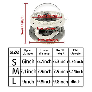 Toysructin Guinea Pig Bed Hideout with Skylight, Warm Hanging Hamster Hammock Cozy Rat House Nest, Washable Small Animal Pet Cuddle Cave Bird Habitat for Rats Chinchilla Degu Ferrets Hedgehog Birds