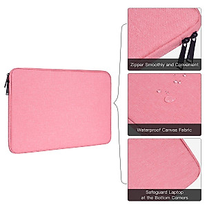 15.6 Inch Laptop Sleeve Case for Lenovo IdeaPad 3 3i/Lenovo ThinkPad E15/ Legion/Yoga 7i 16 inch/Flex 5, LG Gram 16", Dell HP Asus Acer Chromebook with Small Case, Pink