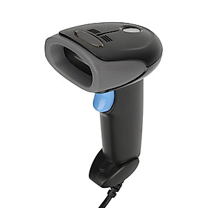 Barcode Scanner, USB QR Barcode Reader, General Global Image Transmission, IP54 Dustproof Waterproof Ergonomic Design, 1D 2D Barcode Scanner for Shops Restaurants Computers