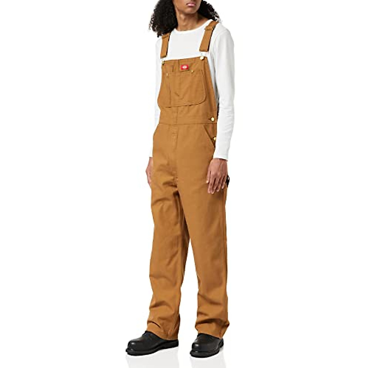 Dickies mens Bib overalls and coveralls workwear apparel, Brown Duck, 30W x 30L US