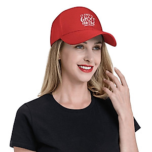I'd Rather Be Ghost Hunting Adjustable Baseball Hat Unisex Adult Sports Cap Red Outdoor Uv Protection