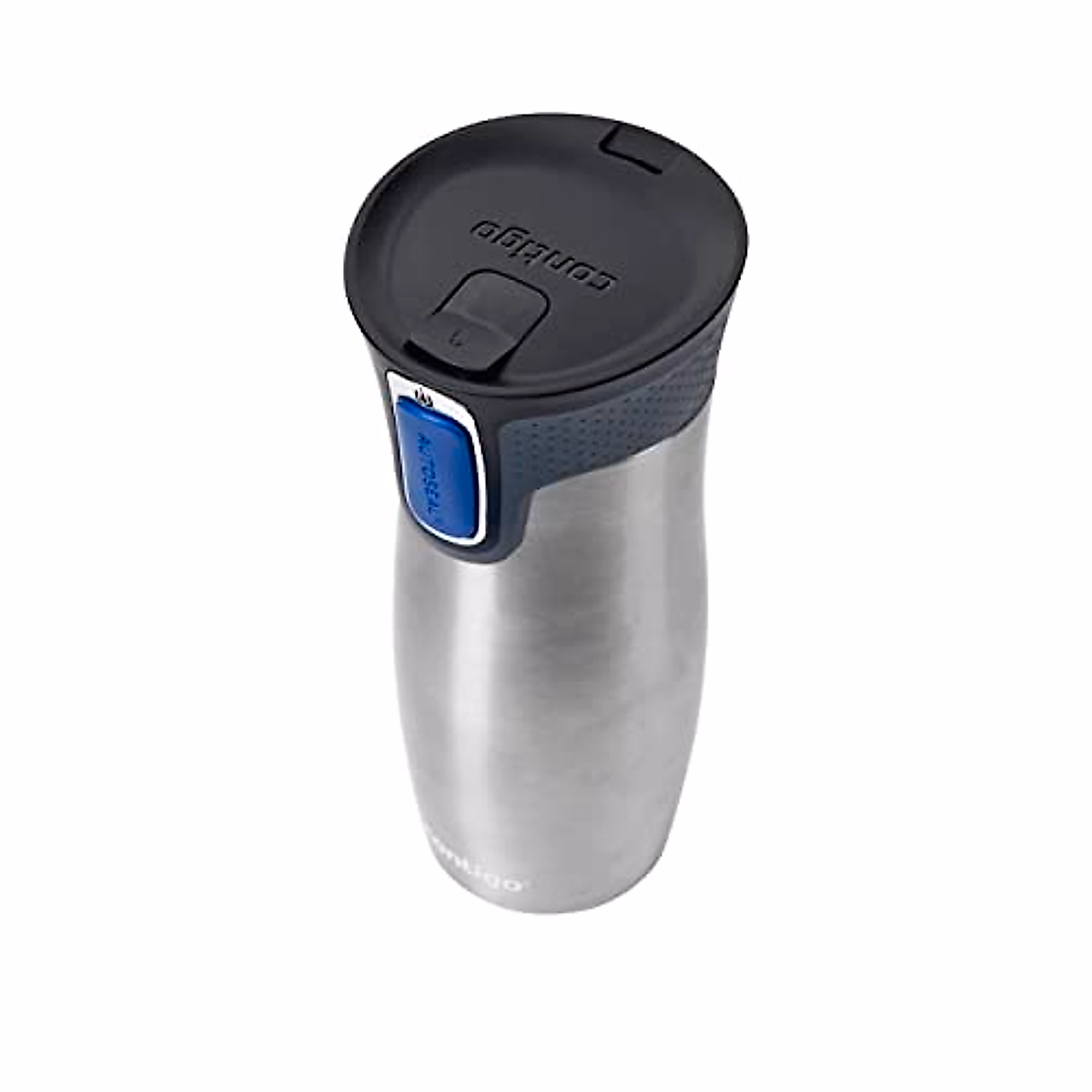 Contigo West Loop Autoseal Travel Mug, Stainless Steel Thermal Mug, Vacuum Flask, Leakproof Tumbler, Coffee Mug with BPA Easy-Clean Lid, 470 ml, Stainless Steel