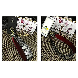 Simple Style Short Unadjustable Replacement Strap Handbags Strap Shoulder Strap PU Leather Strap for Handbags Purse Bag