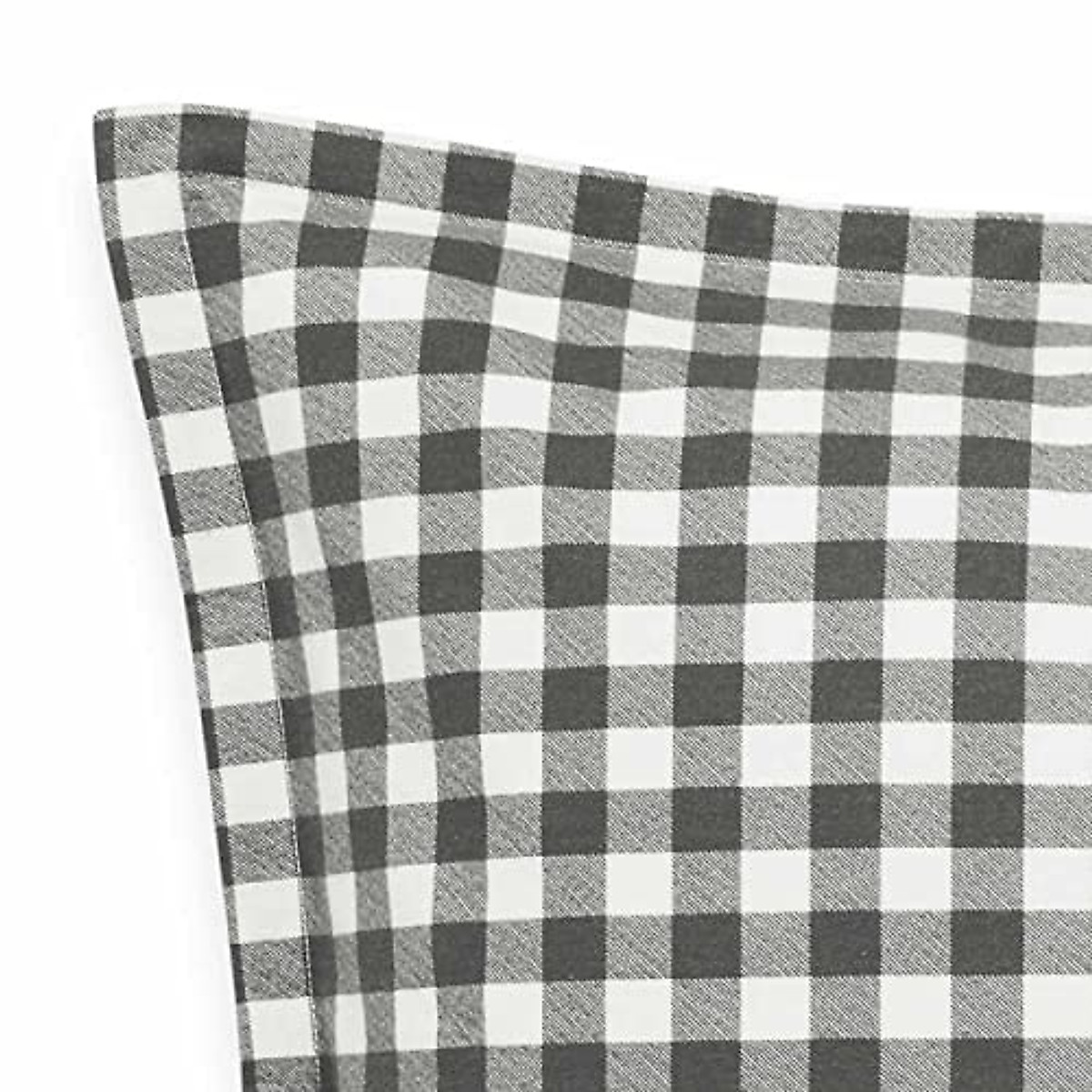 Eddie Bauer Home - Euro Sham Set, Cotton Reversible Pillow Covers with Hidden Zipper (Kingston Navy, 2 Piece)