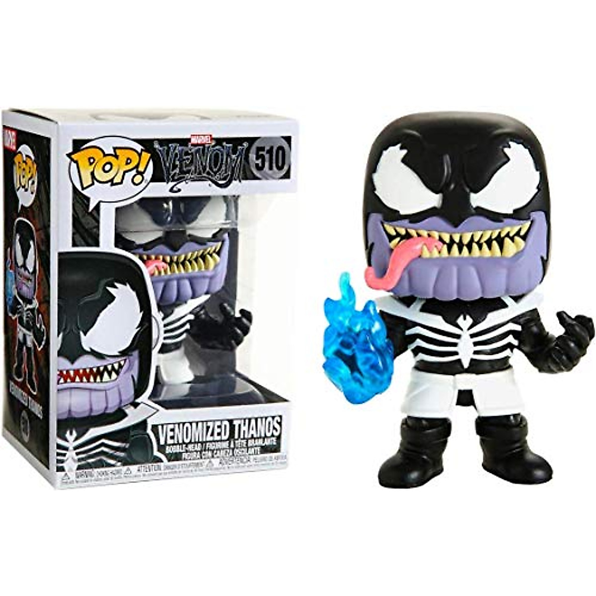 Marvel: Venom - Venomized Thanos Funko Pop! Vinyl Figure (Bundled with Compatible Pop Box Protector Case), Multicolored, 3.75 inches