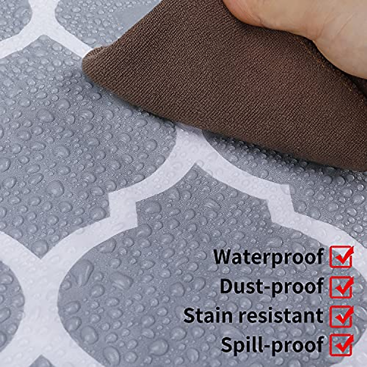 frtzal Vinyl Picnic Tablecloths and Bench Covers, Camping Tablecloth Picnic Pable Bench Covers with Elastic Waterproof Picnic Table and Bench Seat Covers for Outdoor Patio Park