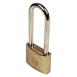 FJM Security Products Mountain Series (BP125ALS-51) Solid Brass Padlocks, 1-1/4" Wide Keyed Alike, 2-1/8" Long Shackle