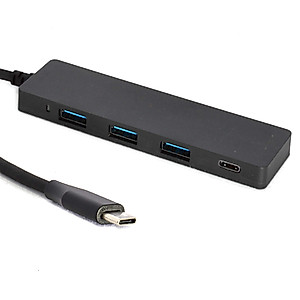 JacobsParts USB C Hub Ultra Slim 4 Port USB 3.1 Adapter with Type-C Female for MacBook Pro 2018 2017, Google Chromebook, Dell XPS, and all other Type C devices