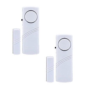 2 Pack Window Door Alarm, Door Sensor Alarm for Kids Safety, Alarm System for Home Security with No Batteries for Pool, Garage, Apartment, Dorm, RV and Office
