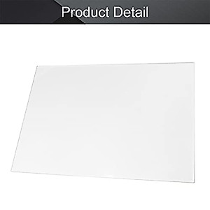 Fielect Clear Acrylic Sheet 11.69" x 8.27" Cast Plexiglass Sheet 0.20" Thick (5mm) Transparent Board Panel with Protective Paper for Home Decor, Craft, Picture Frame, Signs, DIY Display Projects