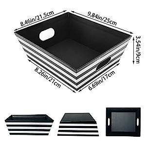 Basket For Gifts Empty, 5 PCS Sturdy Diy Bulk Gift Basket Kraft Market Tray Cardboard Basket With Handles, Gift Basket Kit Supplies Wrap To Fill For Birthdays Easter Christmas Weddings Anniversaries