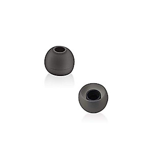 PALOVUE Silicone Eartips Eargels Earpads Ear Tips Black (Black)