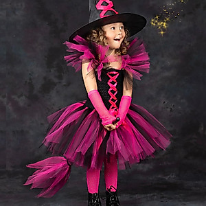 Fuchsia Tulle Fabric Roll 6 Inch by 100 Yards (300 feet) Sheer Tulle Ribbon for Halloween Party Decorations Tutu Gift Wrapping Valentine's Day Table Skirt Wedding DIY Crafts