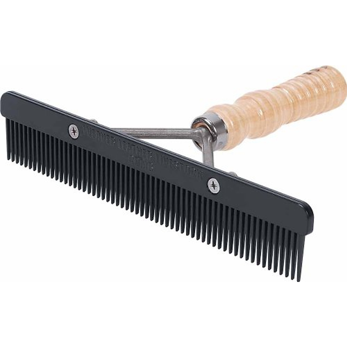 Weaver Leather Livestock Show Comb with Wood Handle and Replaceable Black Plastic Blade, 69-6050
