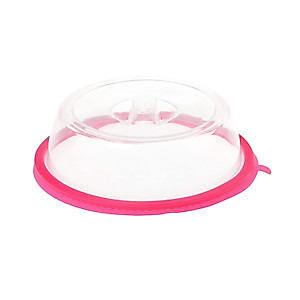 Microwave Oven Plate Cover Plastic Clear Dish Lid Table Dustproof Silicone Lids Small 5 In