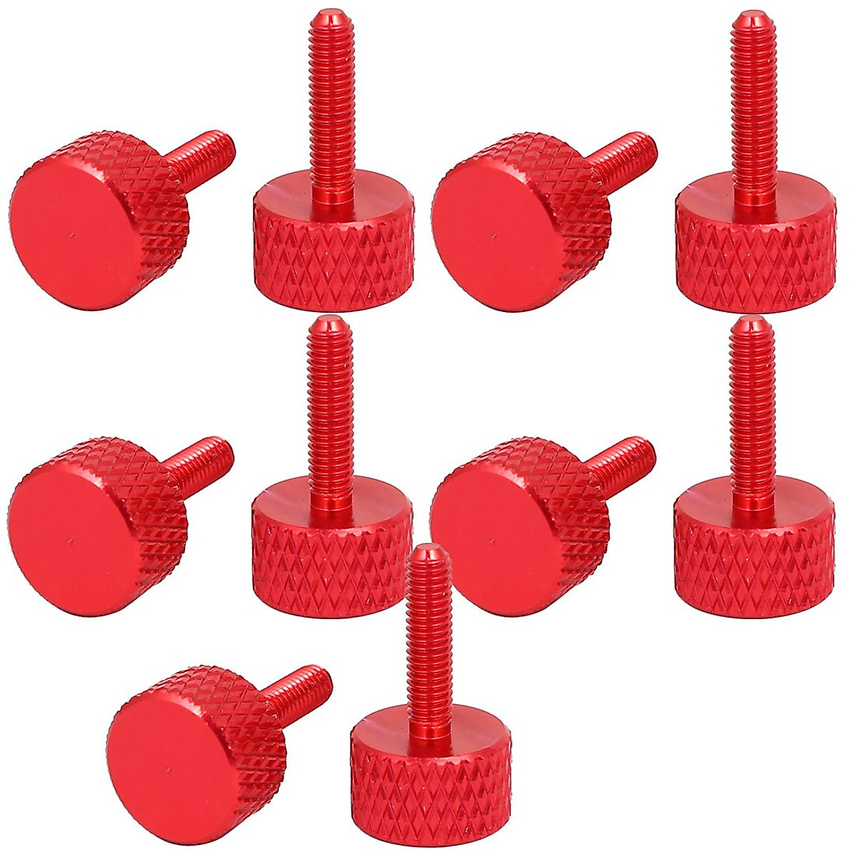 Aexit Computer PC Cleaning & Repair Graphics Card Knurled Head Thumb Screws Wine Red Computer Screws M3x12mm 10pcs