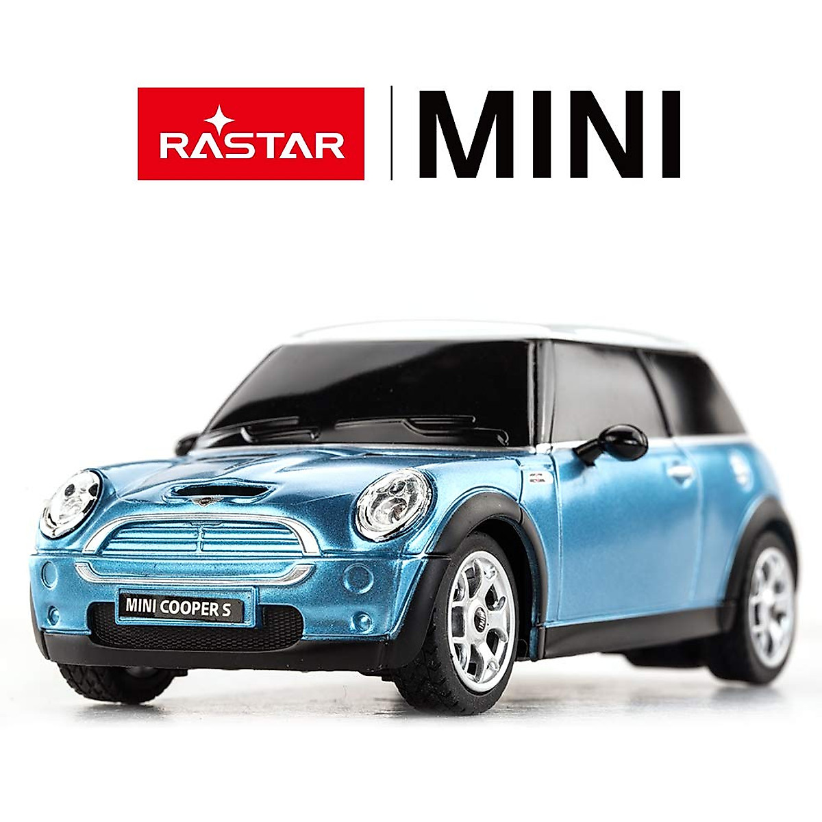 RASTAR 1:24 RC Cars Toy Mini Cooper Car for Kids Mini Cooper S Remote Control Car - Blue