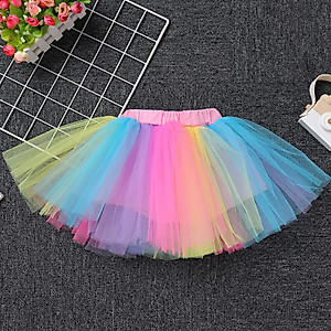 3rd Birthday Girl Outfit Baby Girls Long Sleeve Romper Shirt + Rainbow Tutu Skirt + Headband Winter Fall Dress Clothes Set for 3 Year Old Girl Cake Smash Rainbow - 3rd Birthday (Long Sleeve) 3 Years