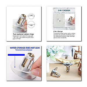 Ygapuzi Universal Bathroom Sink Stopper,Anti Clogging Pop-Up Drain Strainer with Filter Basket Sink Plug Accessories Replacement Fit for Inner Diameter 1.02-1.96 Inch Drain Holes