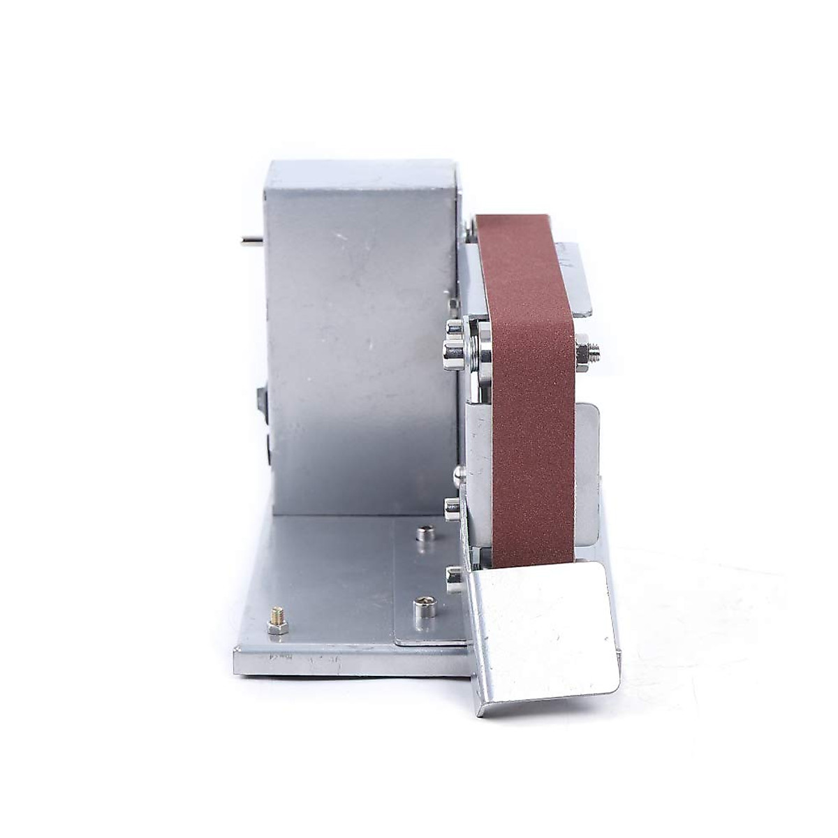 Belt Sanding Grinder Machine 795 Motor Model Mini Belt Sander Knife Sharpener Electric Sanding Belt Machine Mini Belt Sander Polisher 4500~9000rpm for Woodworking, Metal Working, Knife Making