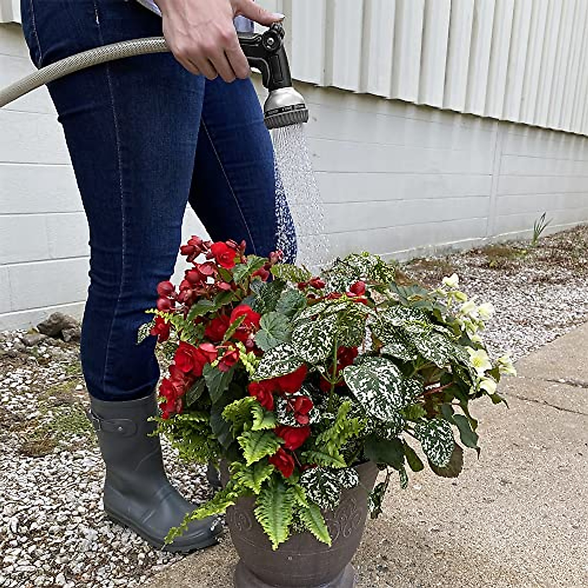 50ft Hose Retractable Hose Reel Gray