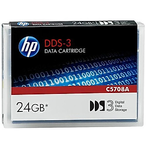 6 Pack Tape, 4mm DDS-3, 125m, 12/24GB C5708A, DDS 4MM TAPE, 125 METER DDS-3