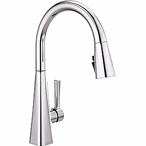 Delta Faucet Lenta Brushed Nickel Kitchen Faucet, Kitchen Faucets with Pull Down Sprayer, Kitchen Sink Faucet, Faucet for Kitchen Sink, Magnetic Docking Spray Head, SpotShield Stainless 19802Z-SP-DST